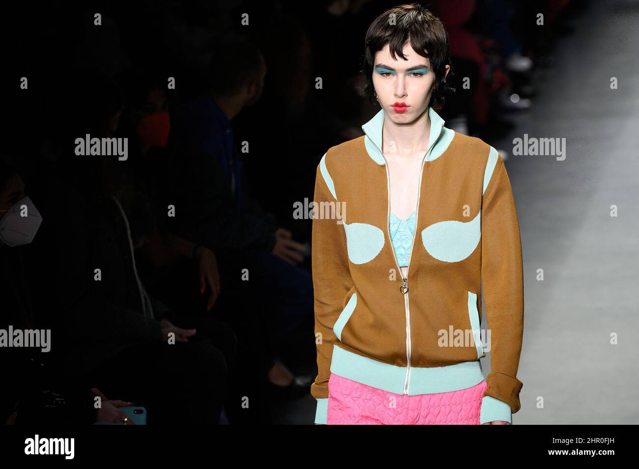 A model walks during the fashion show. The Italian young designer Marco ...