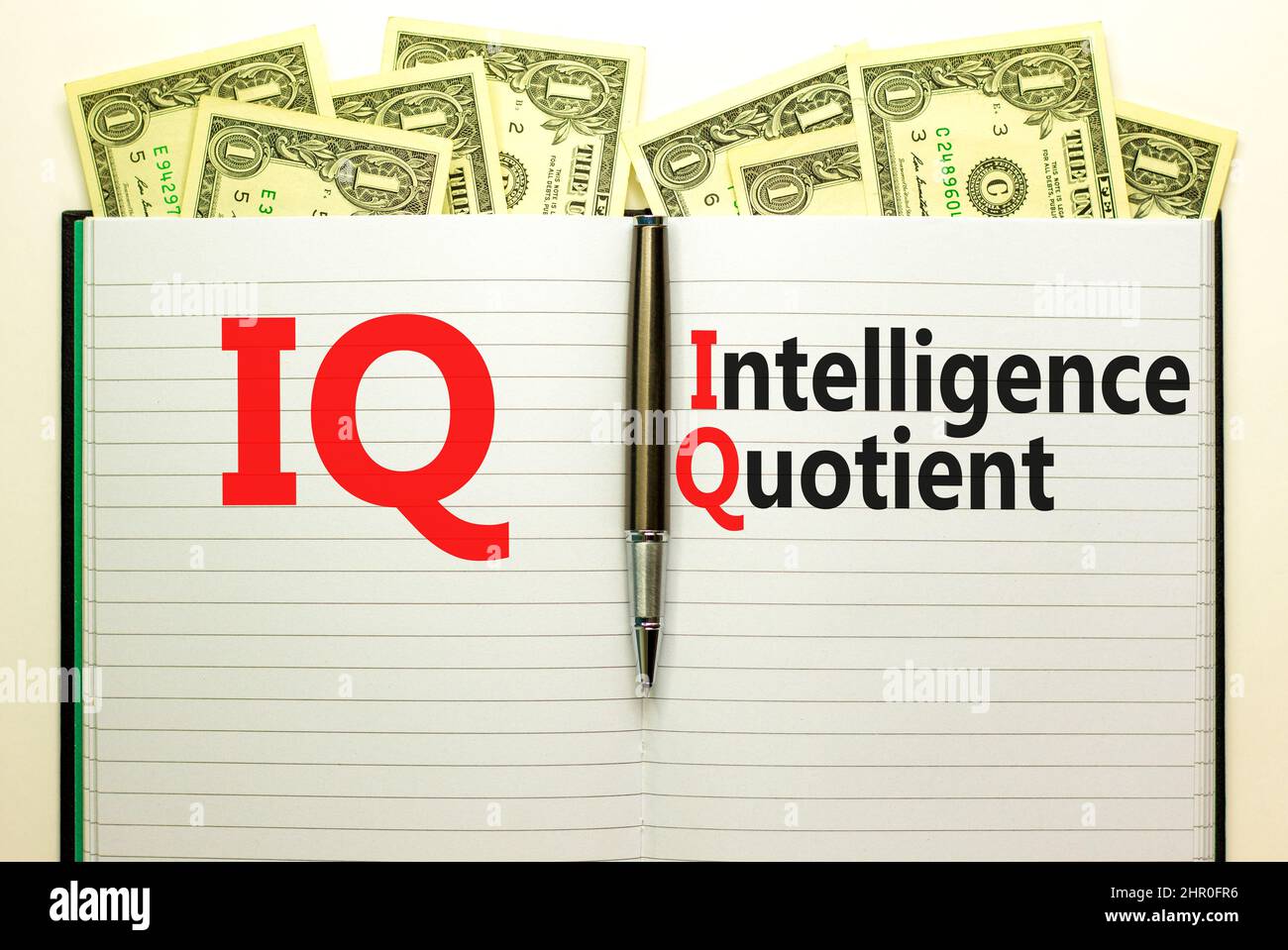 IQ intelligence quotient symbol. Concept words IQ intelligence quotient ...