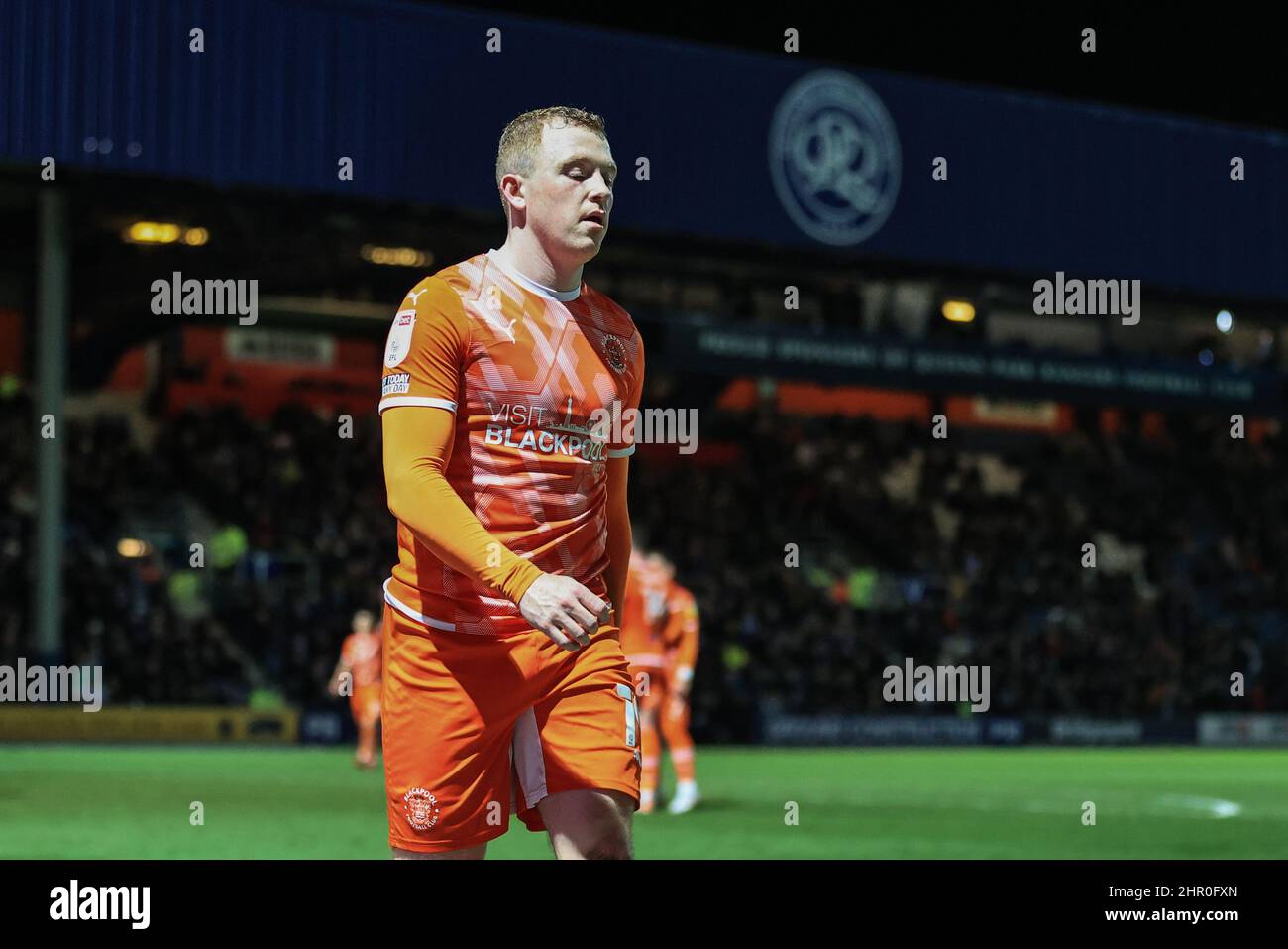 Shayne Lavery #19 of Blackpool is substituted Stock Photo - Alamy