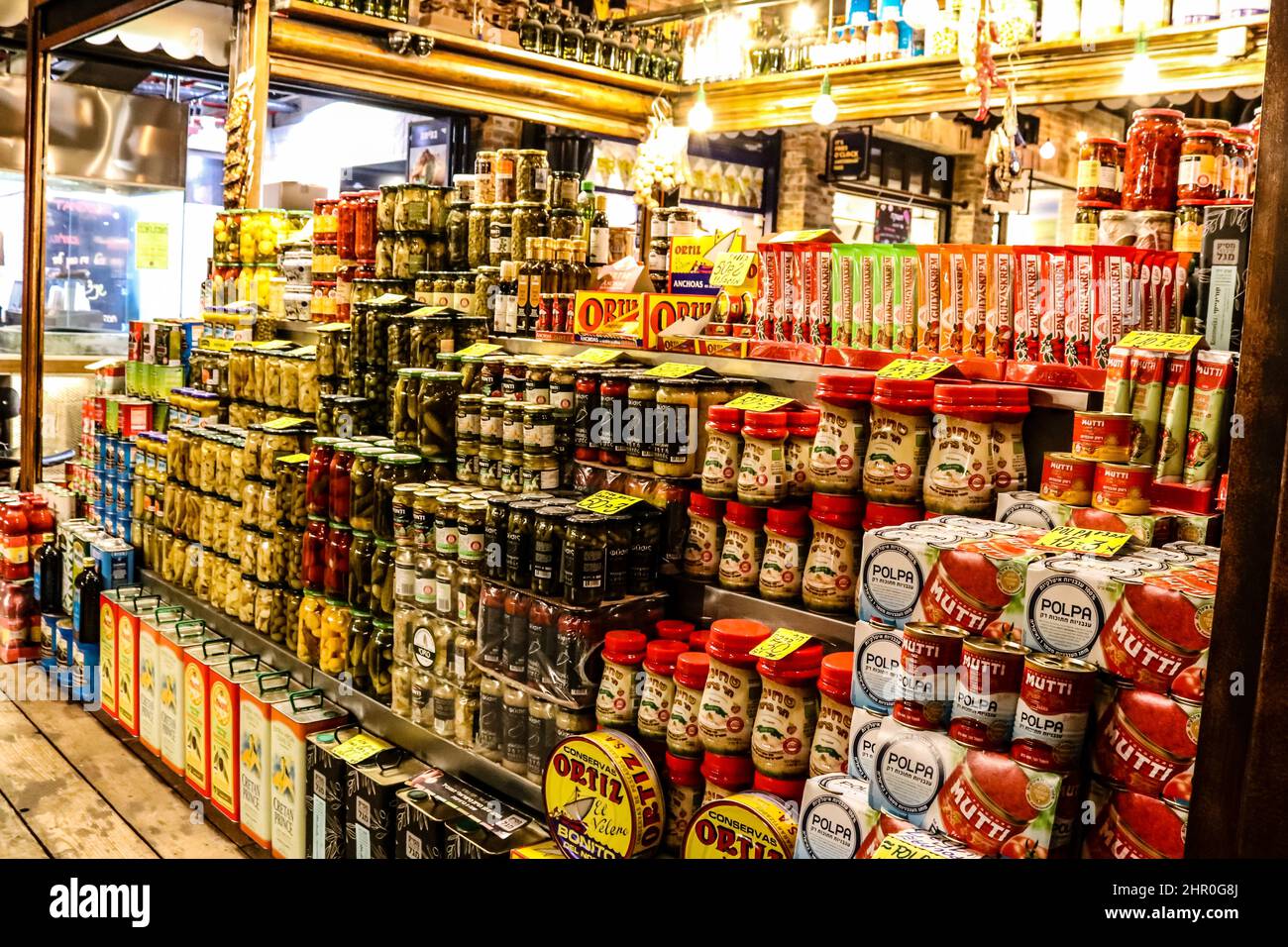 Tel Aviv, Israel - February 23, 2022 Sarona Market is the largest ...