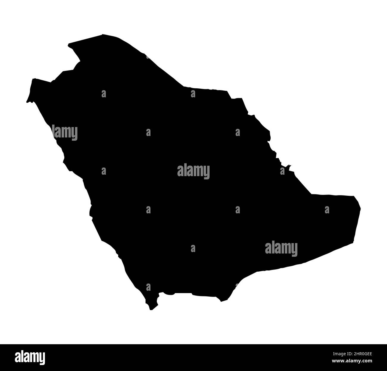 Saudi arabia map vector High Resolution Stock Photography and Images ...
