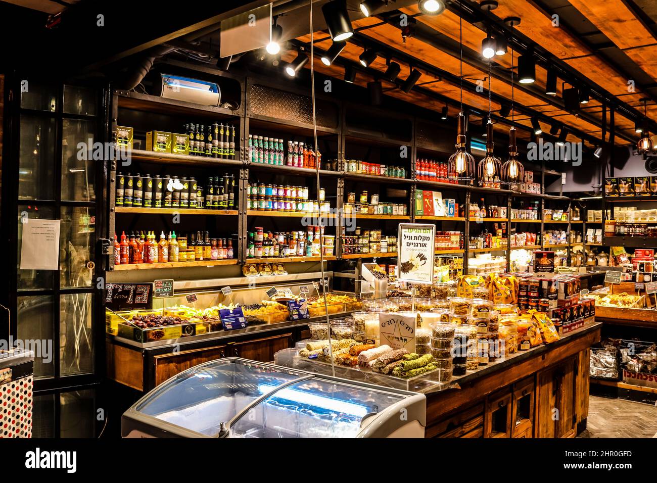 Tel Aviv, Israel - February 23, 2022 Sarona Market is the largest ...