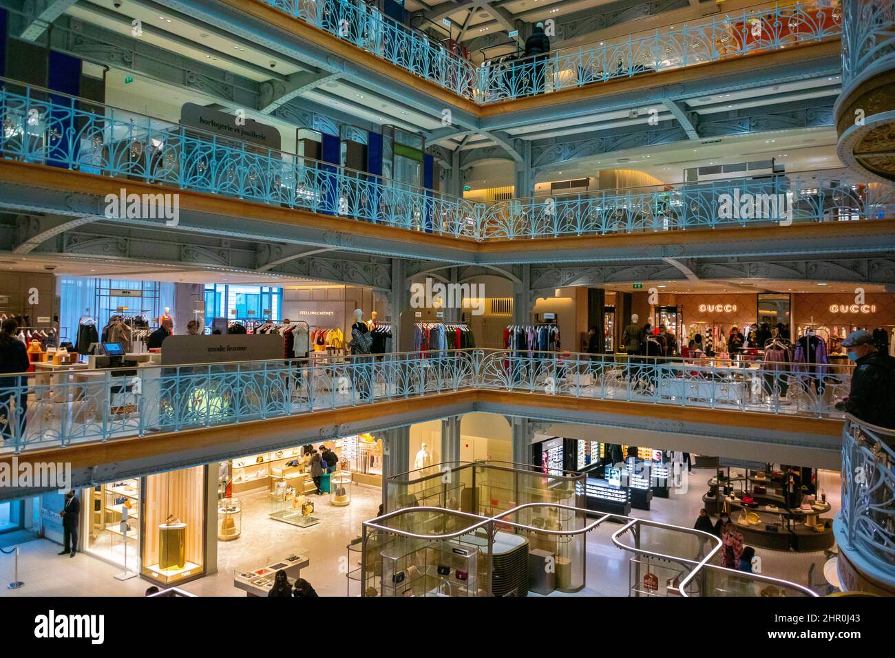 Paris, France, "La Samaritaine" French Department Store, inside, Art ...