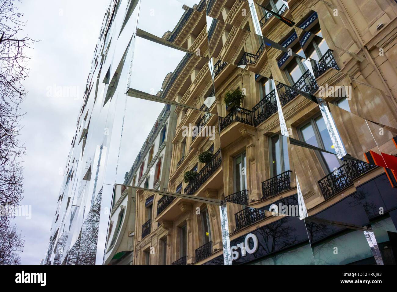 Paris, France, Store, Detail, Facade, Mirrors, Abstract, Buildings ...