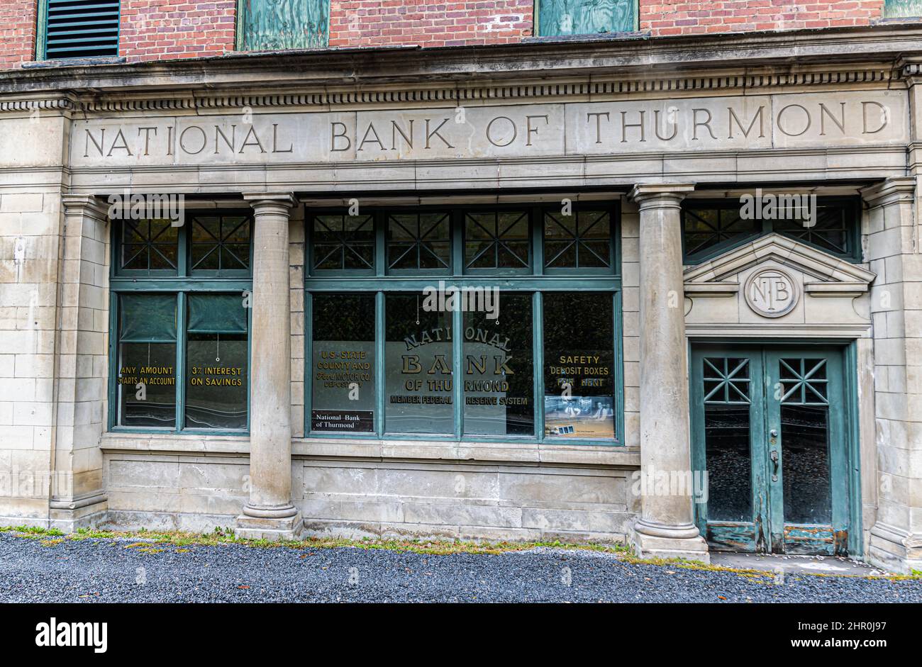One of The Abandoned Bank Buildings in Downtown Thurmond Beside The ...