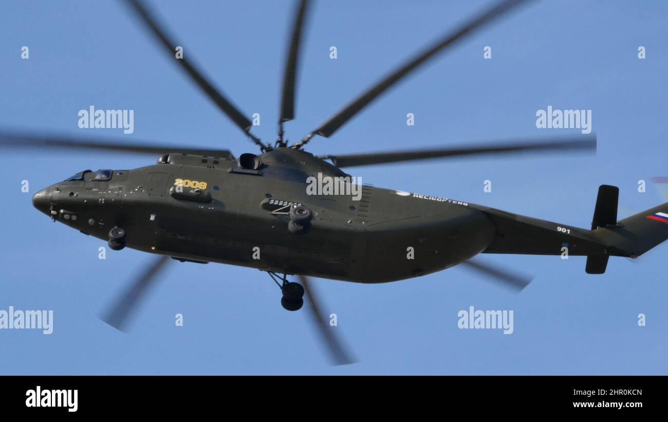 Moscow Russia AUGUST, 26, 2015 Mil Mi-26 Halo Soviet Russian military ...