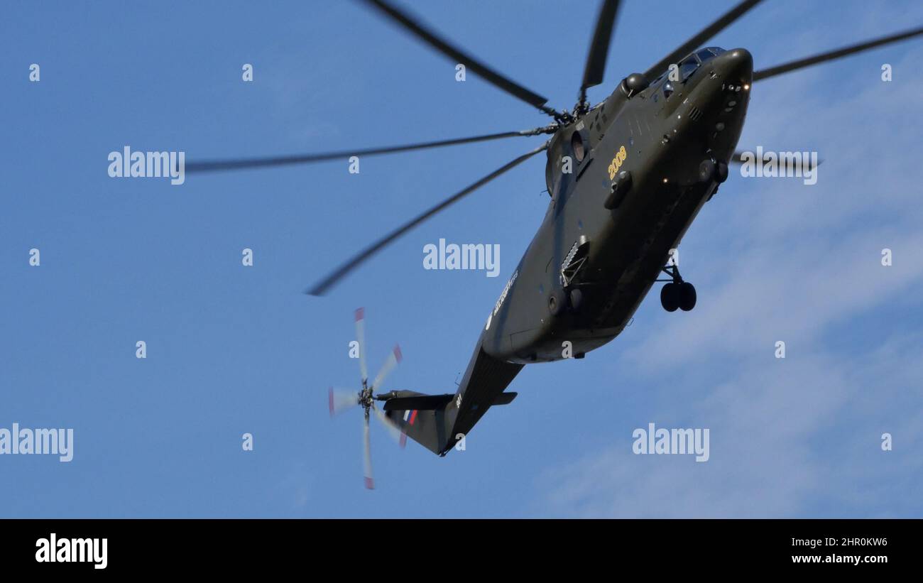 Moscow Russia AUGUST, 26, 2015 Mil Mi-26 Halo Soviet Russian military ...