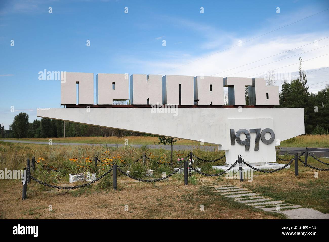 Chernobyl welcome sign hi-res stock photography and images - Alamy