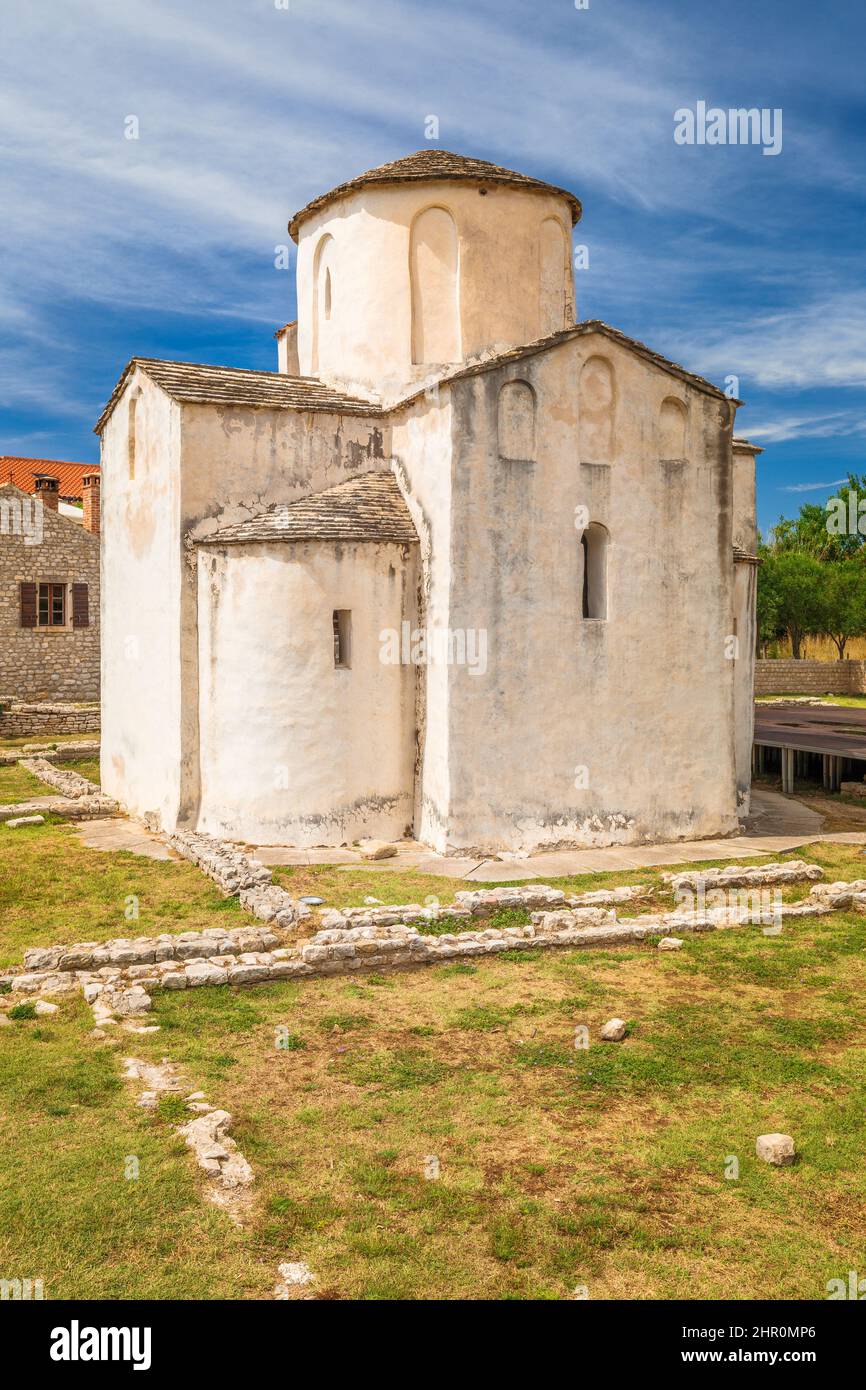 Church of the Holy Cross in Nin town in the Zadar County of Croatia ...