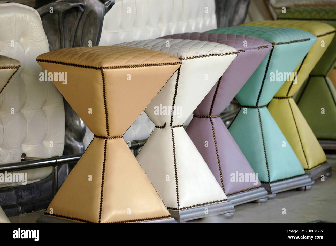 Trendy bar chairs Stock Photo - Alamy