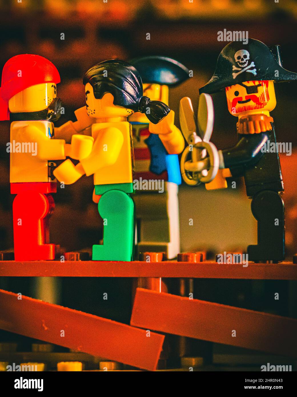 Lego minifigures photos in studio Warsaw Stock Photo - Alamy
