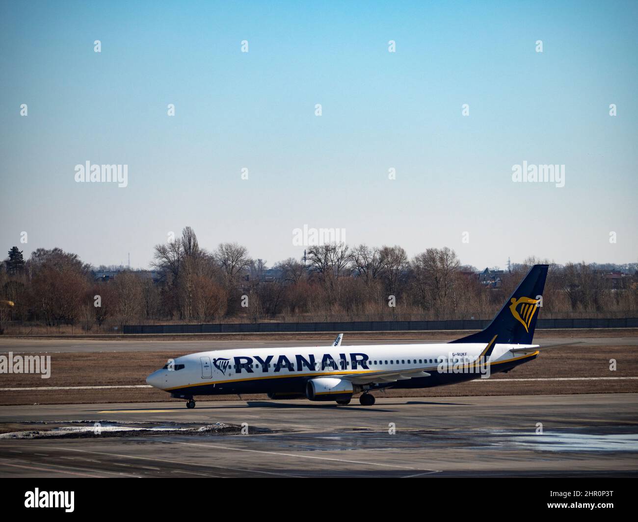 Rayan Boeing 737-8AS(WL) with registration G-RUKF aircraft at Boryspil ...