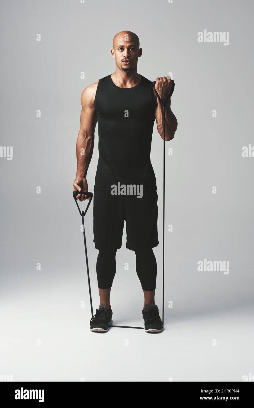 Resistance band man hi-res stock photography and images - Alamy