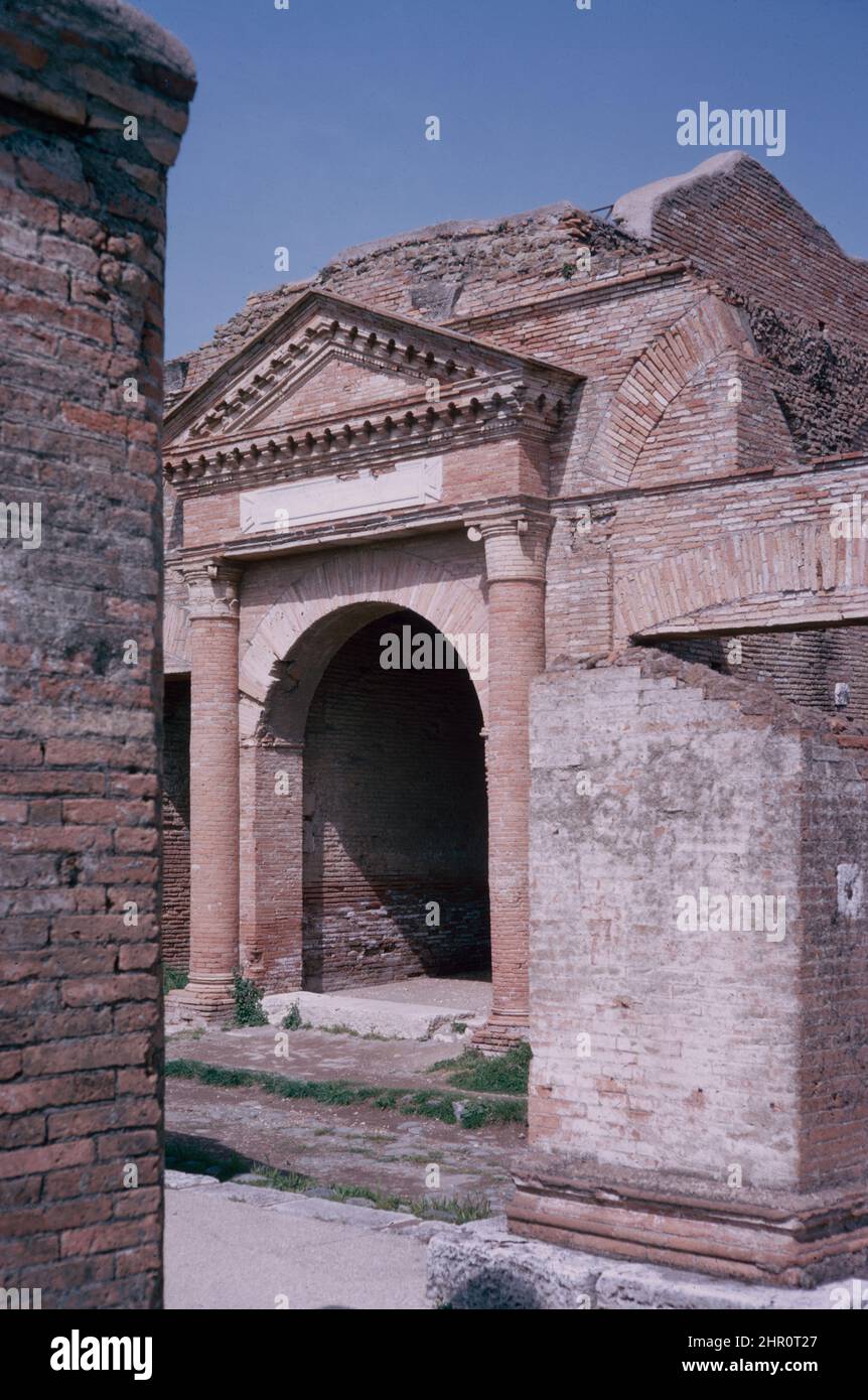 Ostia Antica - large archaeological site in progress, location of the ...