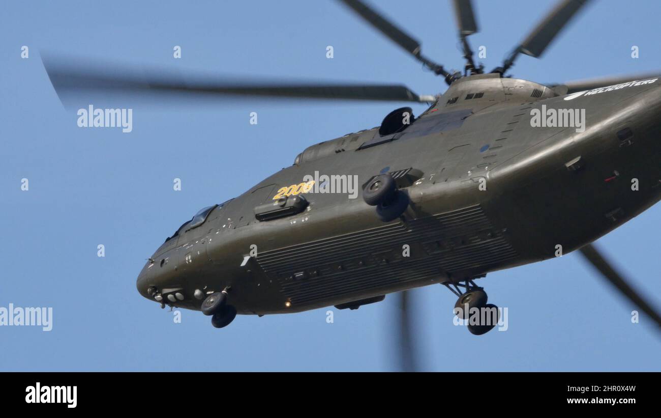 Moscow Russia AUGUST, 26, 2015 Mil Mi-26 Halo Soviet Russian military ...