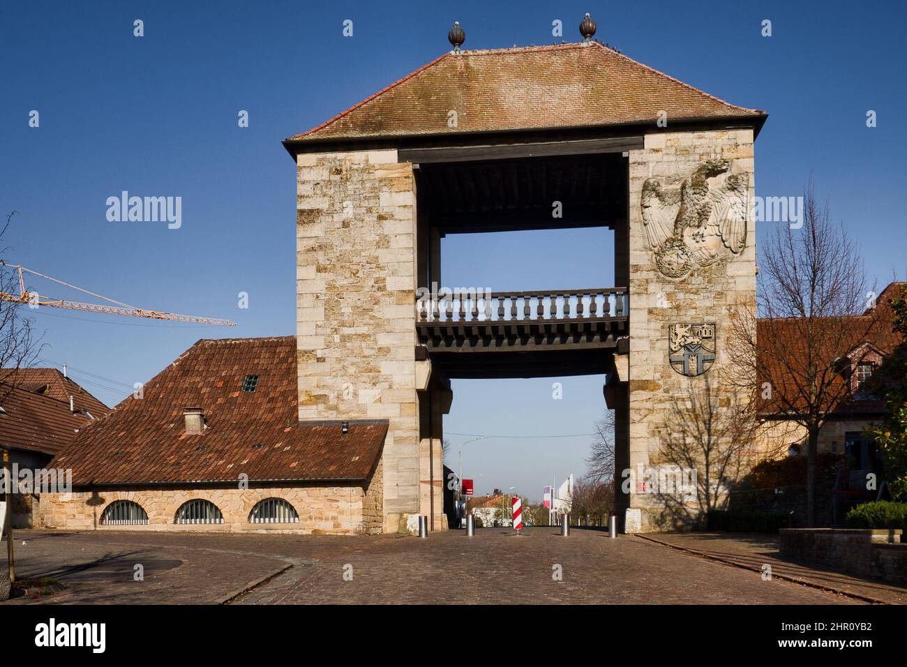 The German Wine Gate (Deutsches Weintor) marks the southern end of the ...