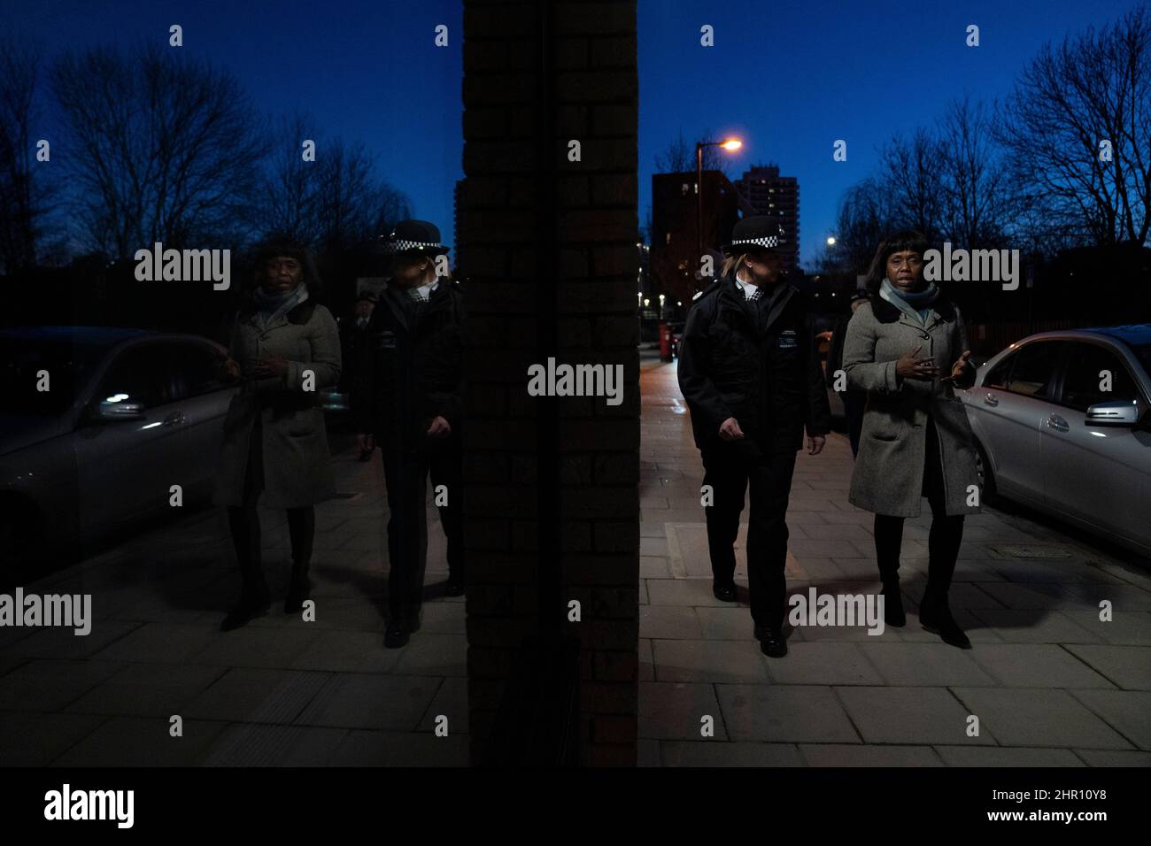 Commander Rachel Williams and Councillor Evelyn Akoto during a Walk and ...