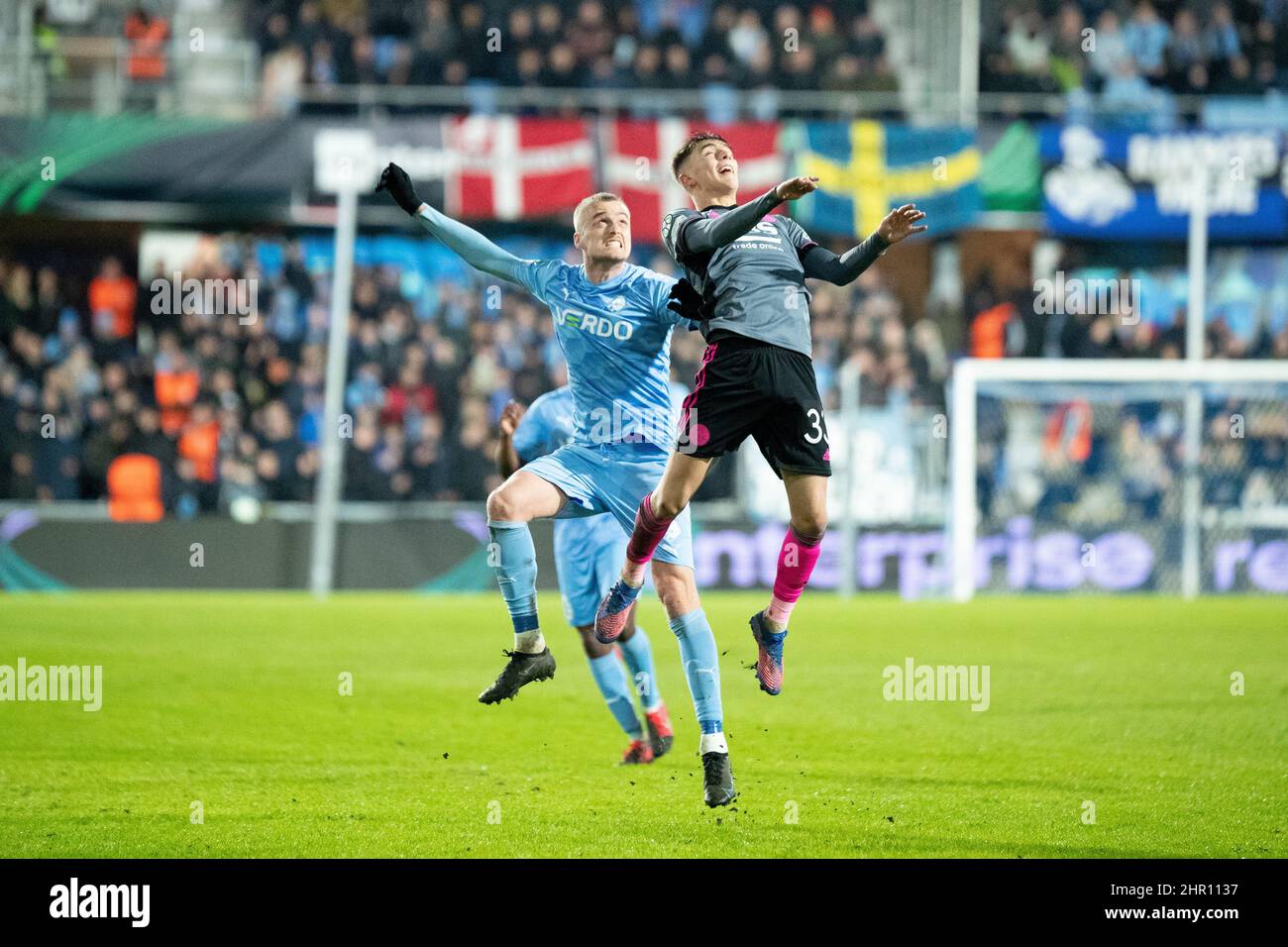 Randers, Denmark. 24th Feb, 2022. Mikkel Kallesoe (7) of Randers FC and ...