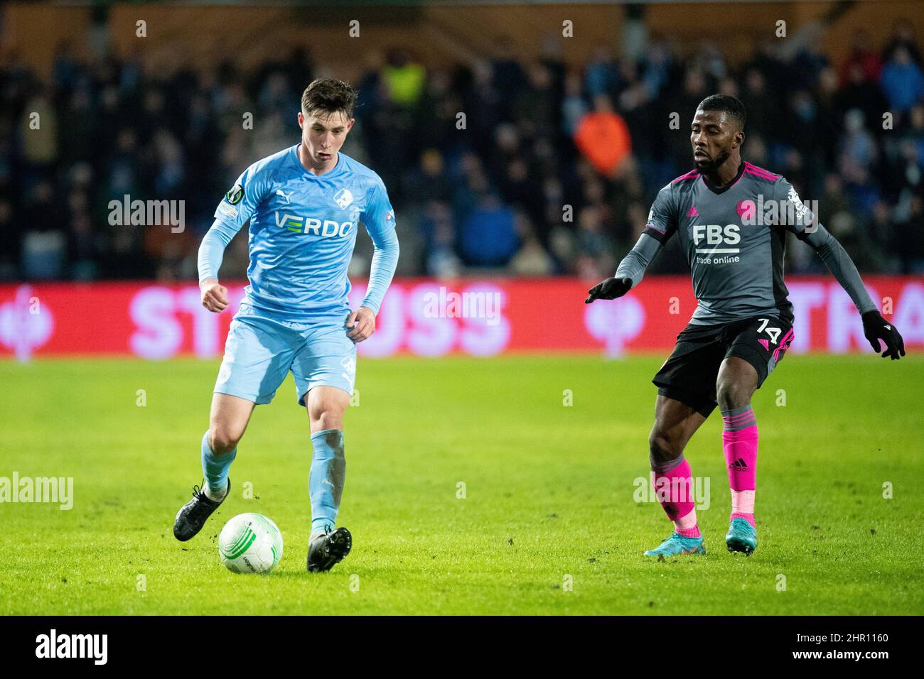 Randers, Denmark. 24th Feb, 2022. Lasse Berg Johnsen (6) of Randers FC ...