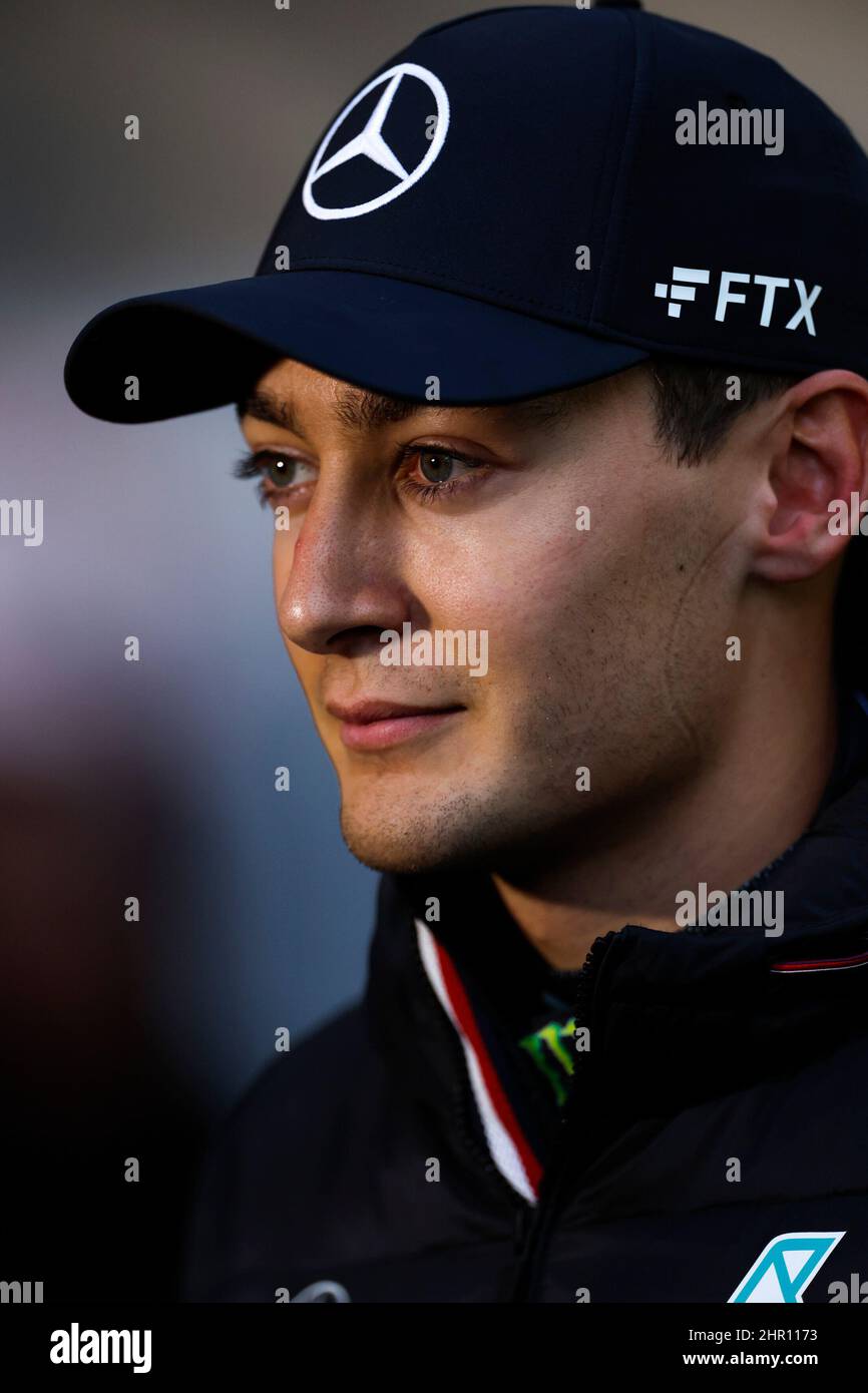 Barcelona, Spain. 24th Feb, 2022. #63 George Russell (GBR, Mercedes-AMG ...