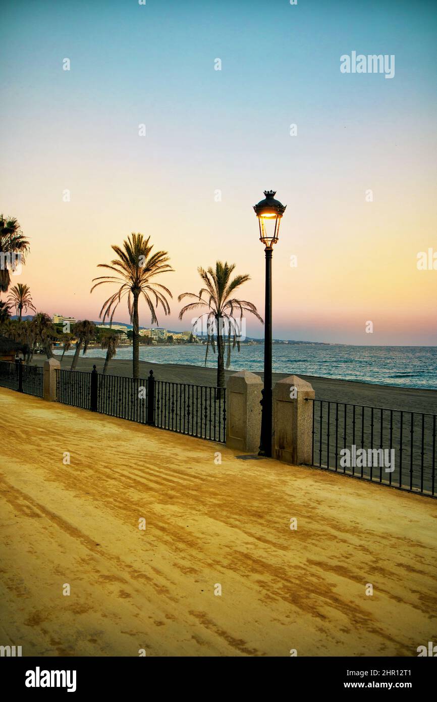 Marbella promenade hi-res stock photography and images - Alamy
