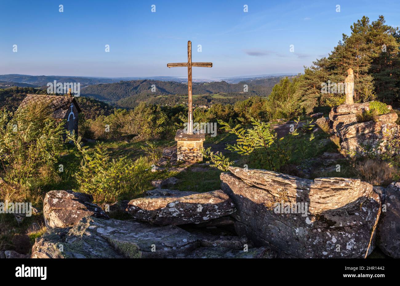 Vue panoramique depuis le calvaire Stock Photo - Alamy