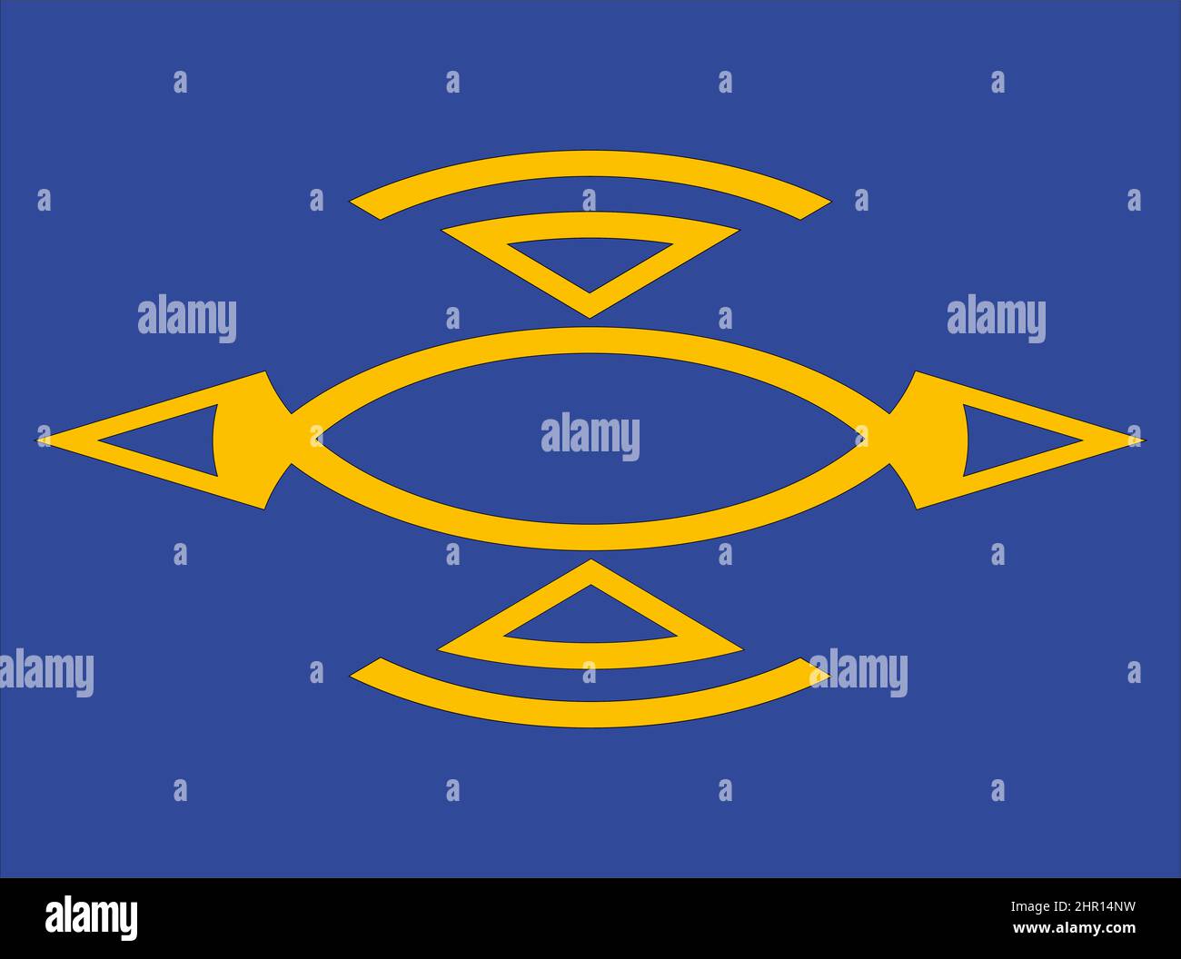 Vector graphics of an irregularly shaped object created by ellipse and ...