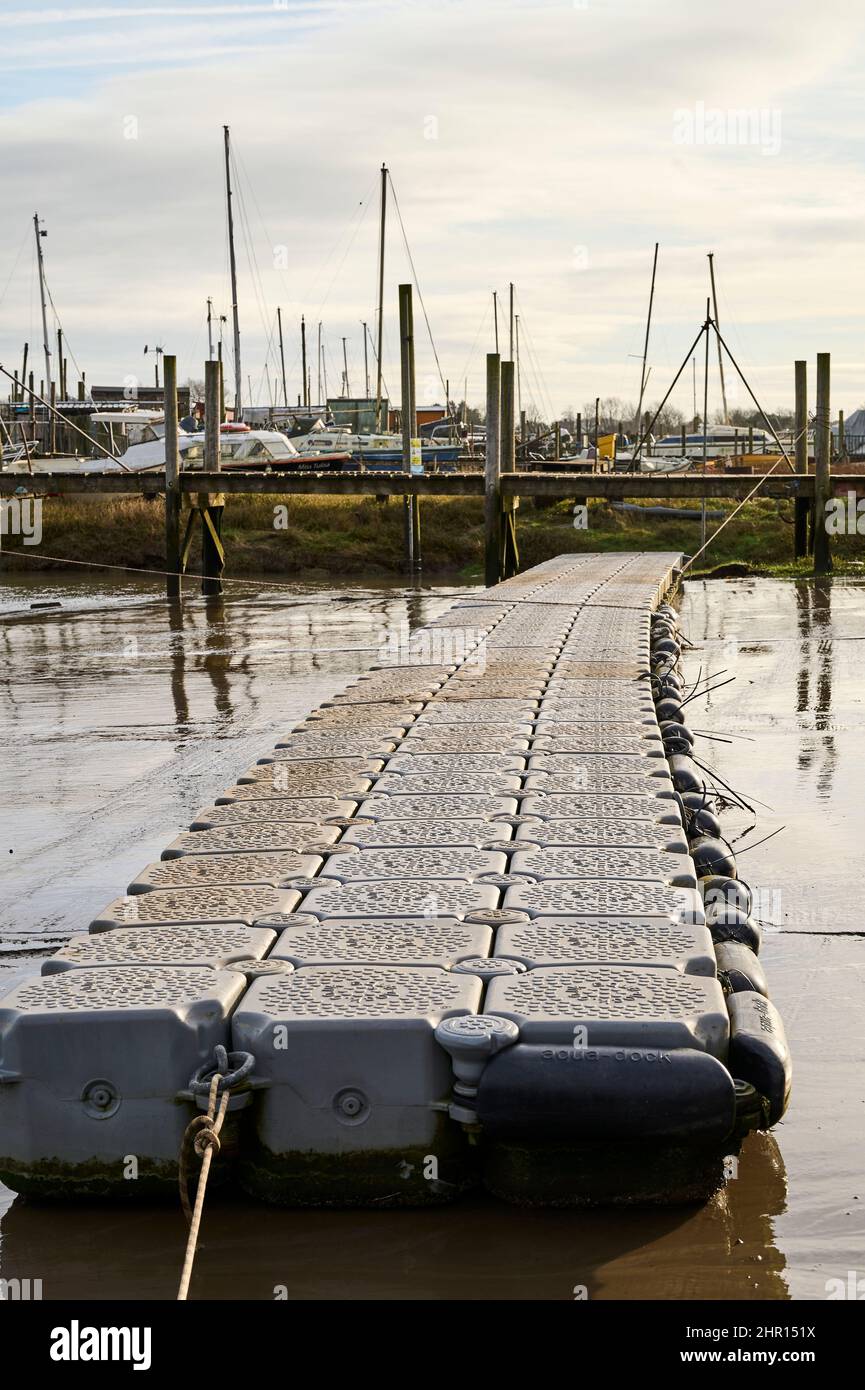 Pontoon to help protect against extreme high tides Stock Photo - Alamy