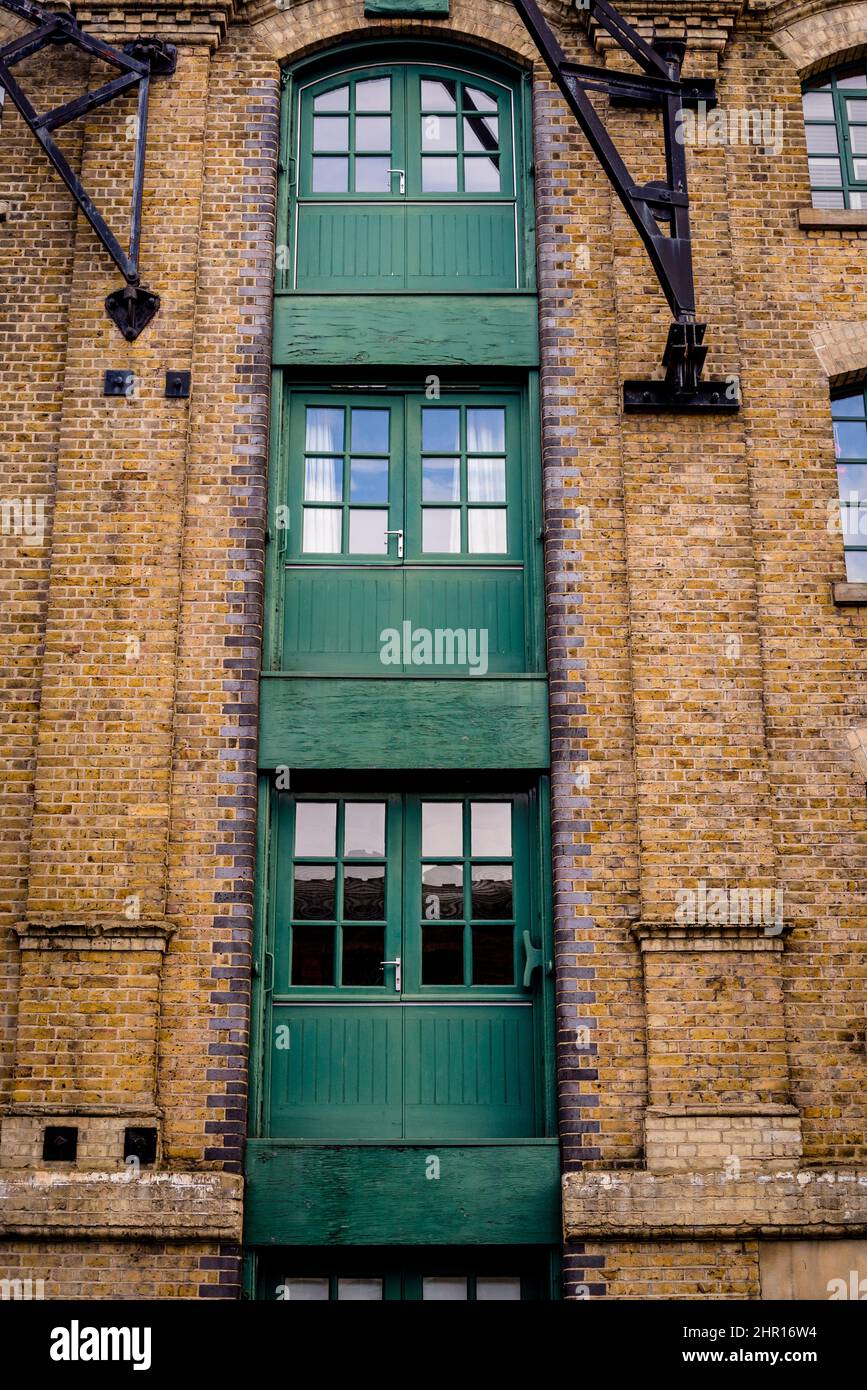 Apartments in a converted warehouse, Wapping, a redeveloped former ...