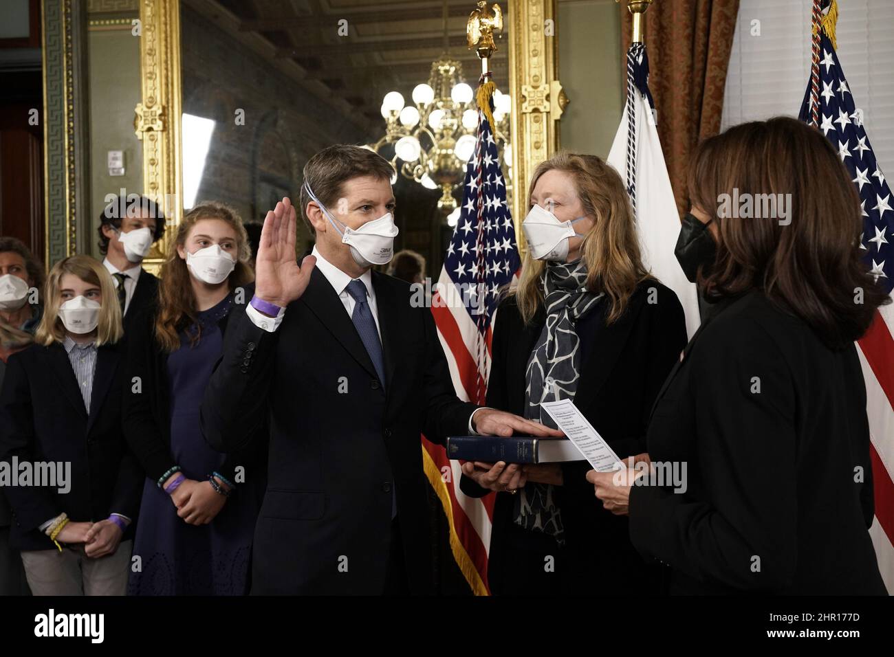 Washington, United States. 24th Feb, 2022. Vice President Kamala Harris ...