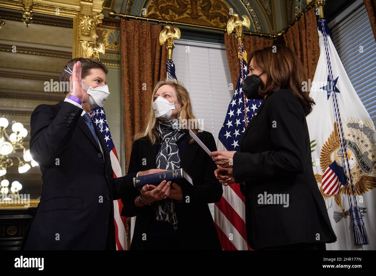 Washington, United States. 24th Feb, 2022. Vice President Kamala Harris ...