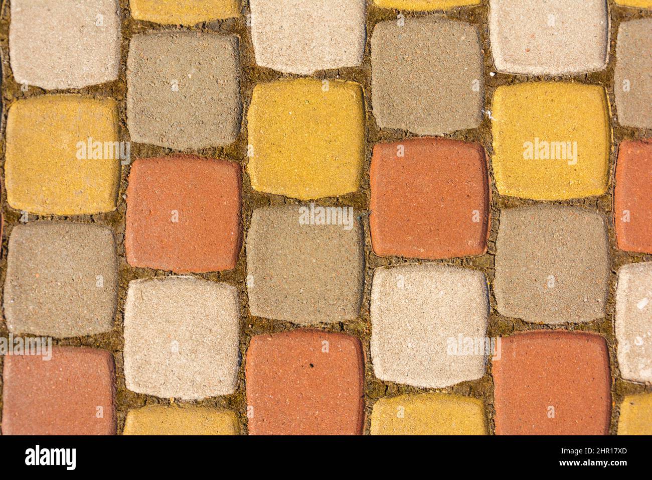road tile background, abstract background, pavement close-up, paved ...
