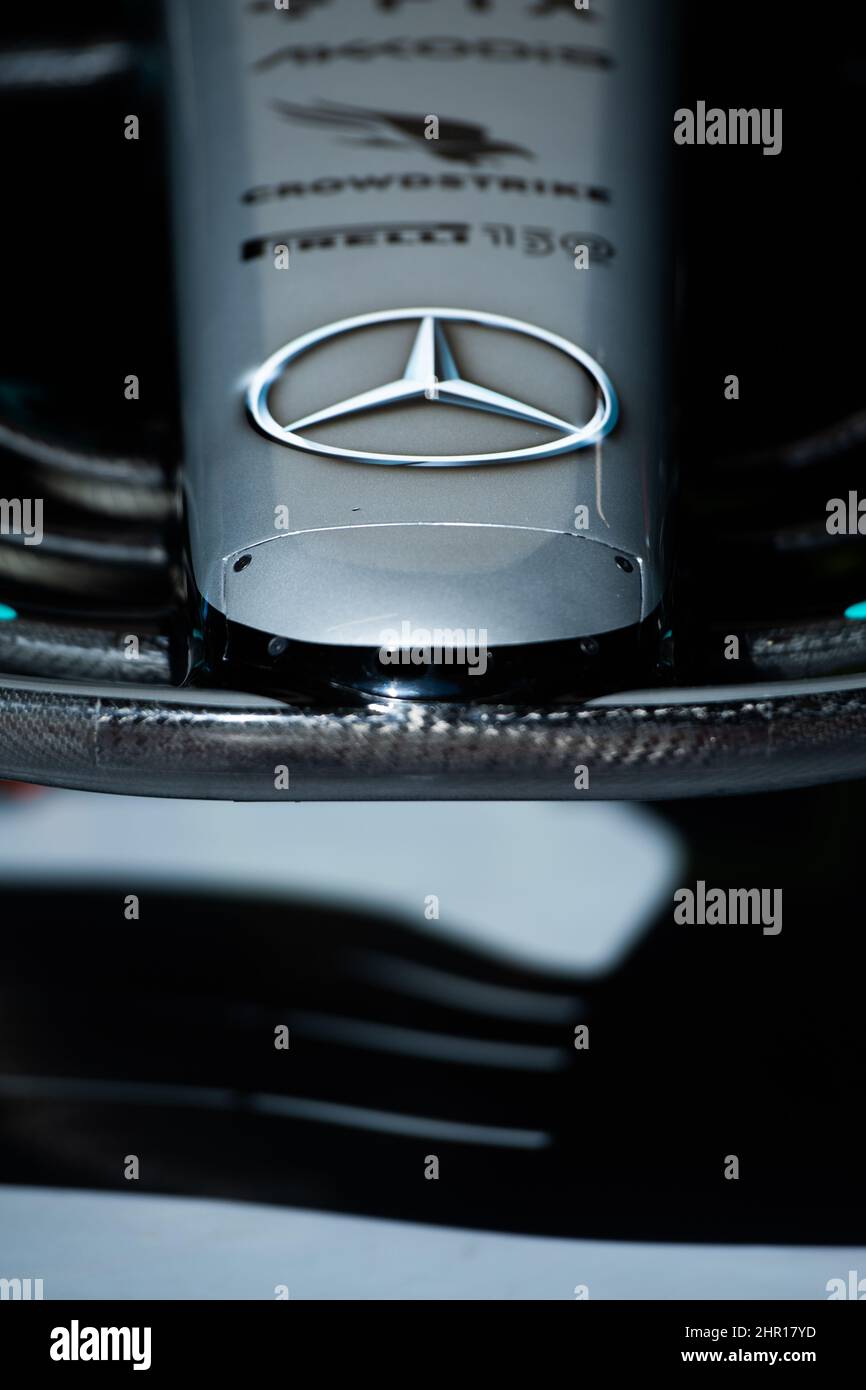 Mercedes AMG F1 W13 nosecone. 24.02.2022. Formula One Testing, Day Two ...