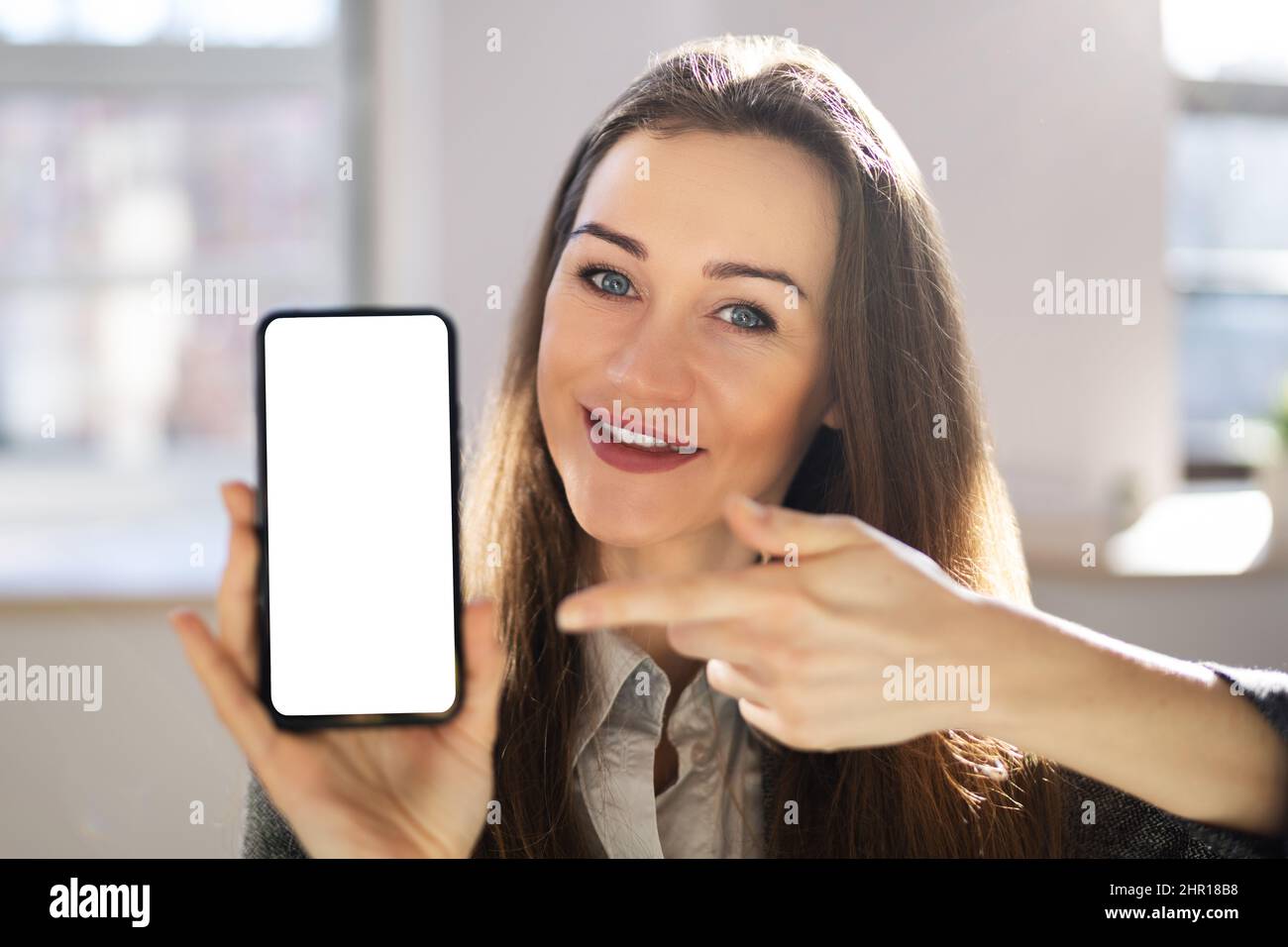 Hand Holding Mobile Cell Phone Close Up Stock Photo - Alamy