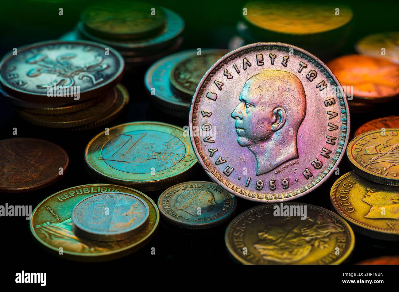 1 drachma coin hi-res stock photography and images - Alamy