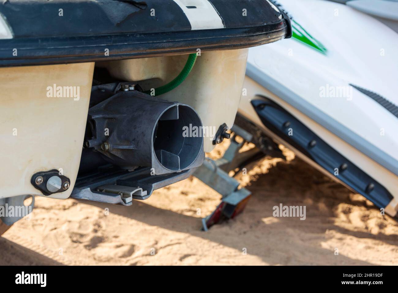 Water jet installation of a jet ski, jet ski propulsion, water jet ...