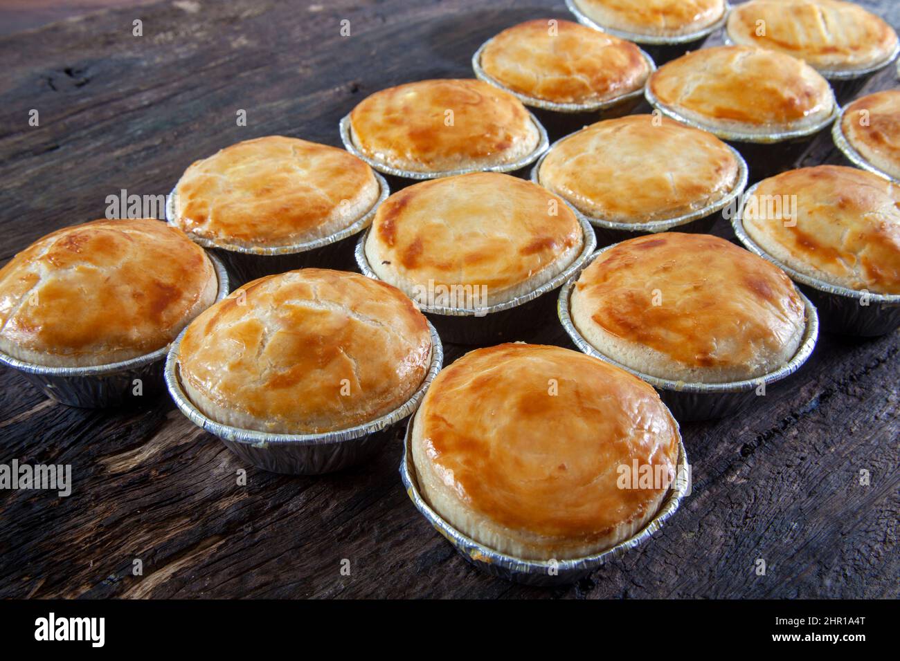 Empada Brazilian snack. pie with chicken Stock Photo - Alamy