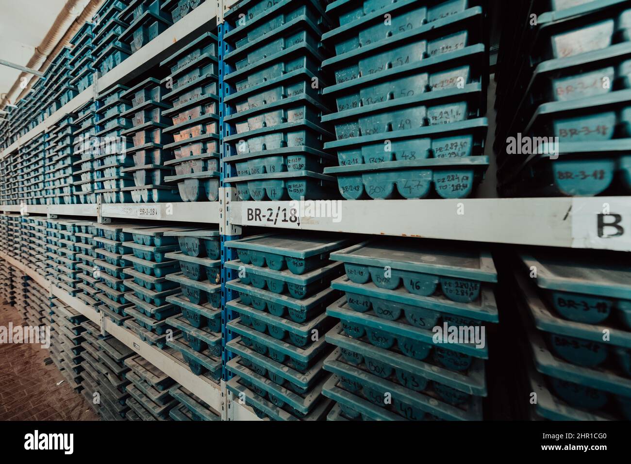 Core boxes geology hi-res stock photography and images - Alamy