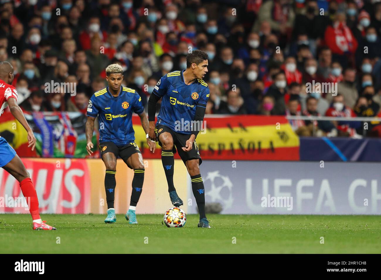 Madrid, Spain. 23rd Feb, 2022. Raphael Varane (ManU) Football/Soccer ...