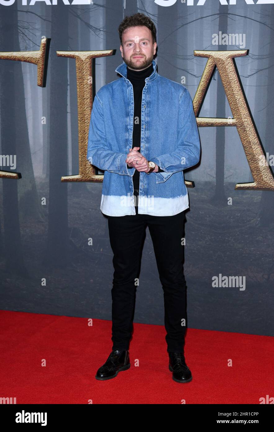 London, UK. 24th Feb, 2022. Andrew Gower attends the Outlander Season ...