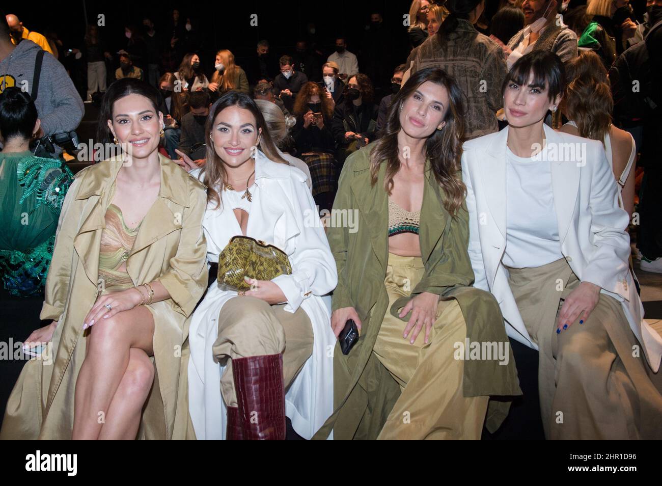 Italy. 23rd Feb, 2022. Beatrice Valli, Giulia Gaudino, Elisabetta ...
