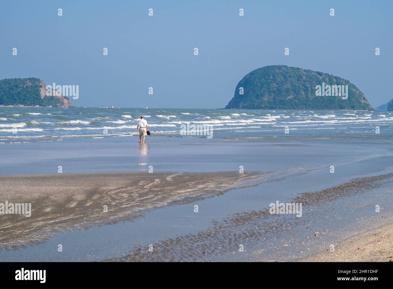 Sam Roi Yot beach south of Hua Hin in Prachuap Khiri Khan Province of ...