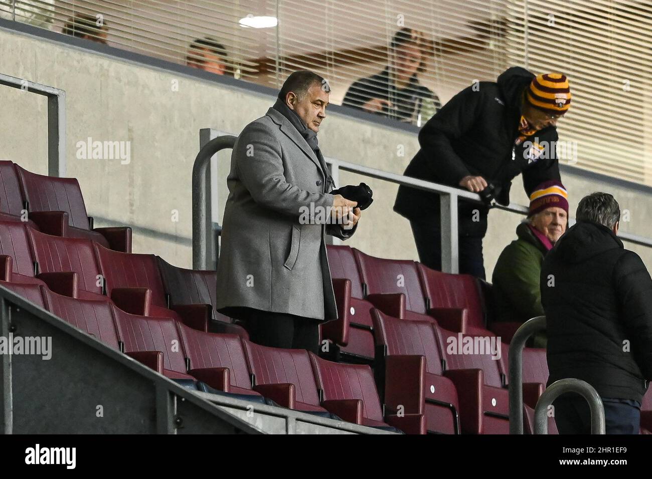 England Rugby league manager Shaun Wayne in attendance at tonights game ...