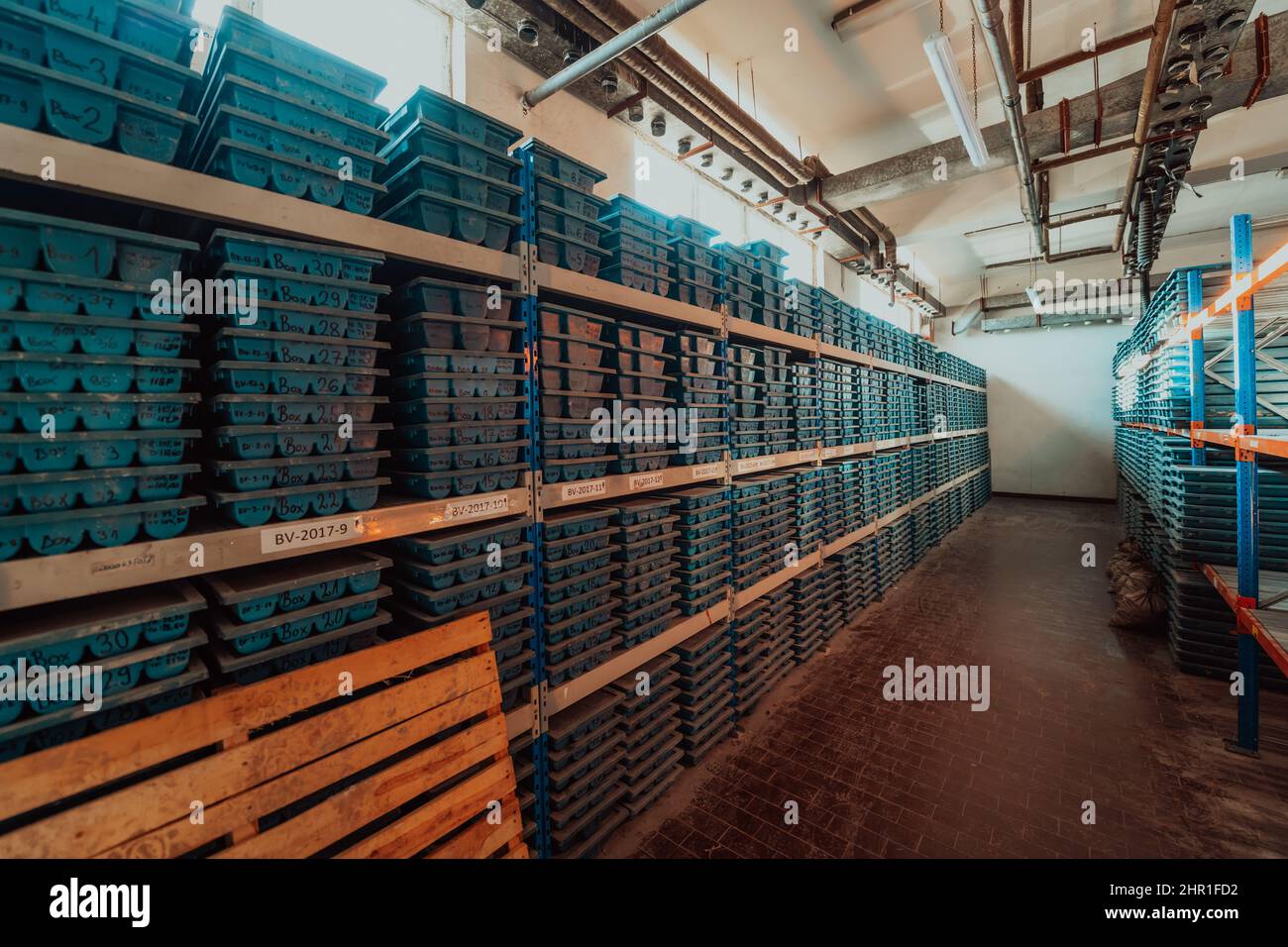 Core boxes geology hi-res stock photography and images - Alamy