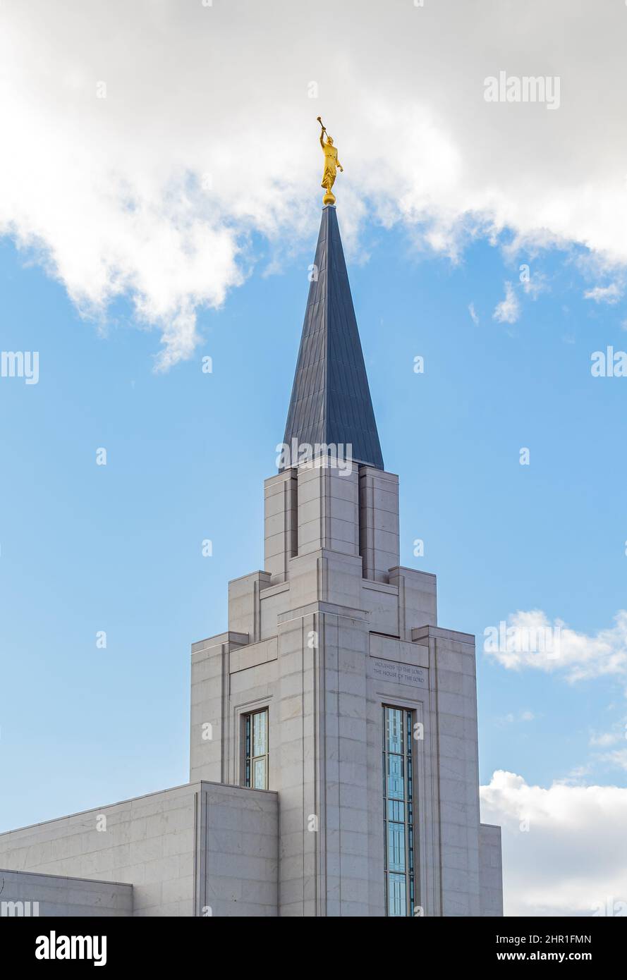 Modern architecture granite church building. Vancouver British Columbia ...