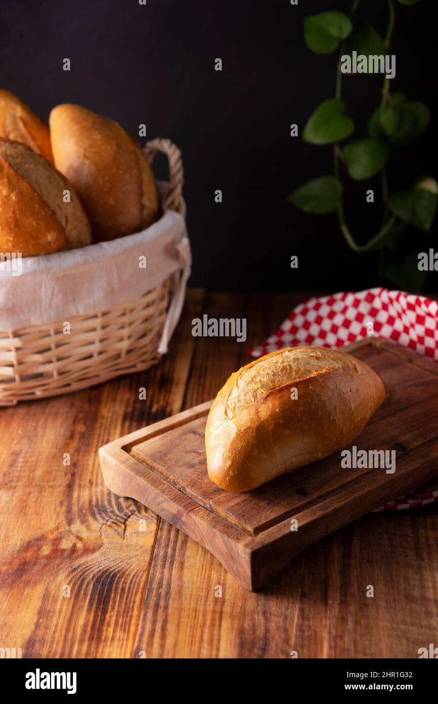 Bolillos. Traditional mexican bakery. White bread commonly used to ...