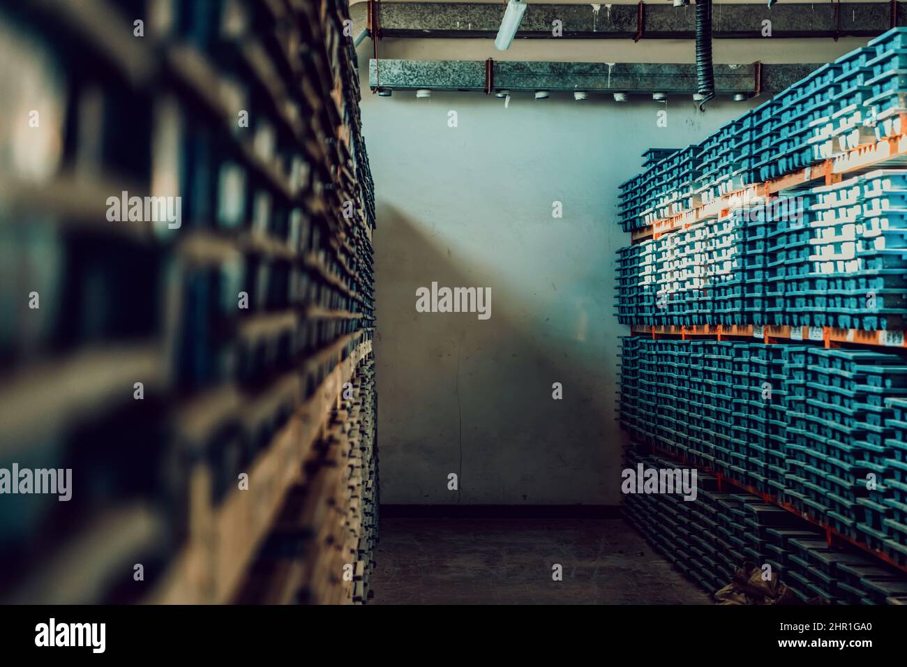 Gold mining storage rock core samples geology drilling industy. Large ...