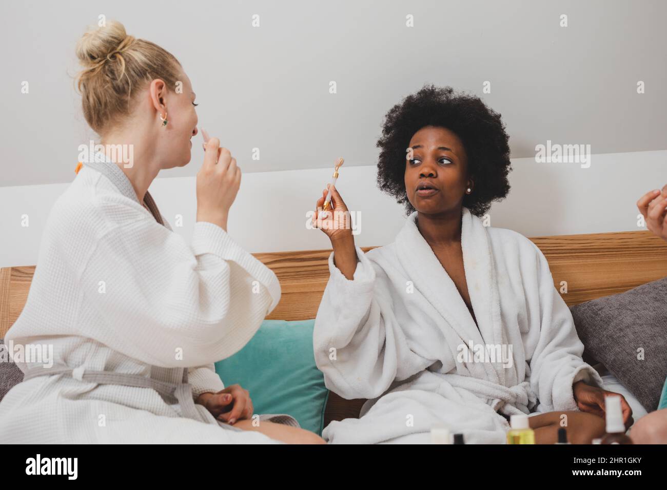 The best friends spend time together at the spa Stock Photo - Alamy