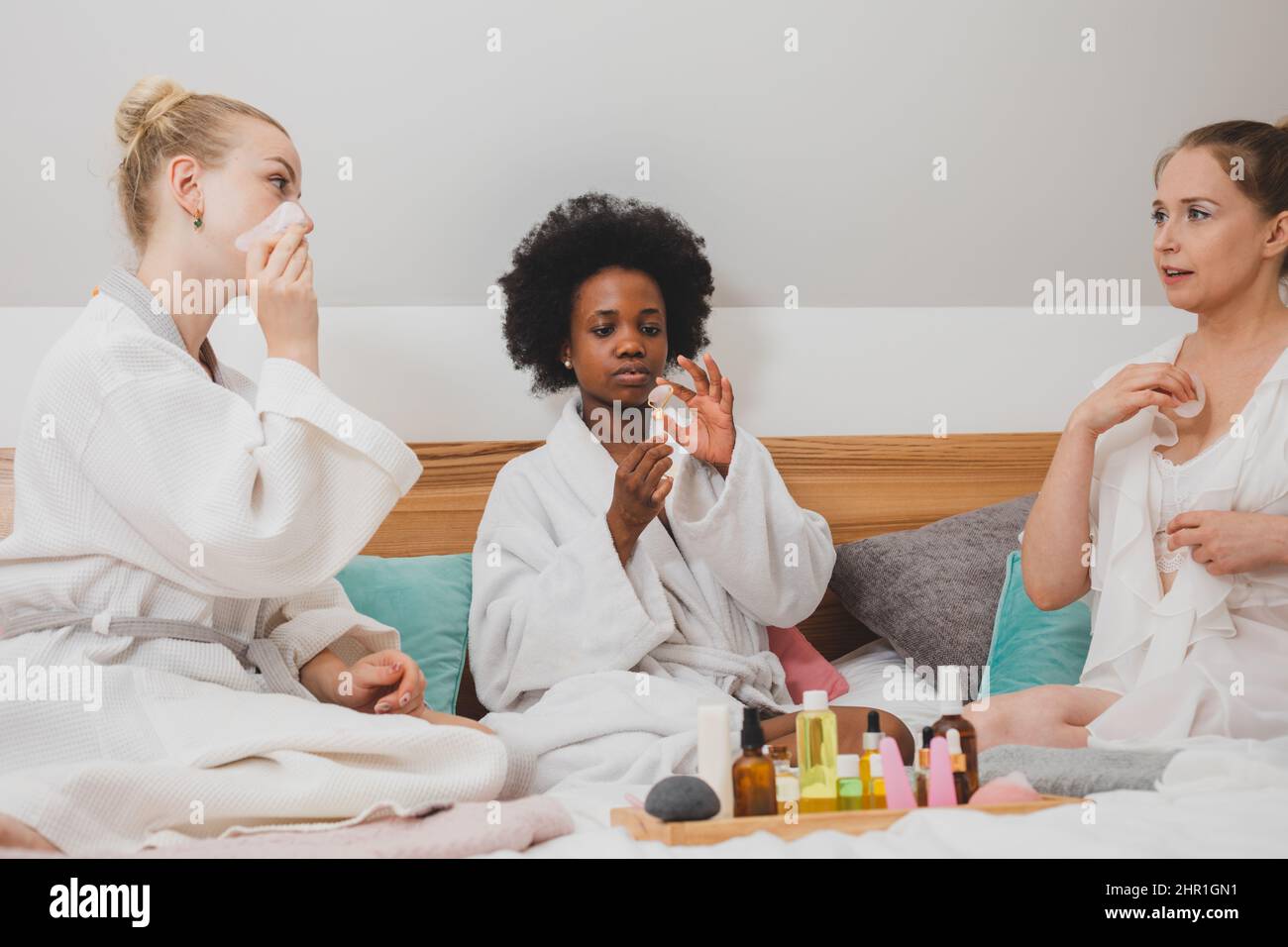 The best friends spend time together at the spa Stock Photo - Alamy