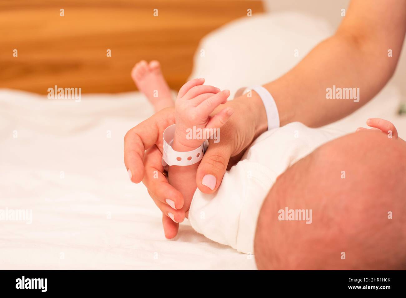 The first communication between mom and newborn baby Stock Photo - Alamy